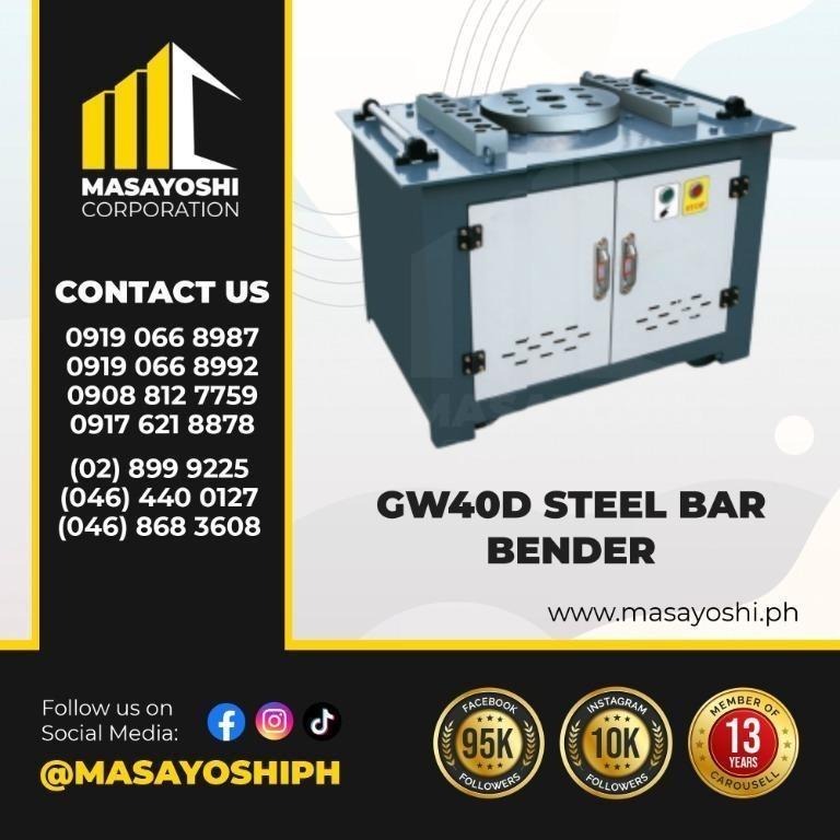 GW40D Steel Bar Bender | Steel Bender | Bar Bender | Electric Bar ...