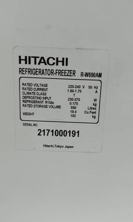 Hitachi 4 Door 550L Fridge with Water Dispenser, TV & Home Appliances ...