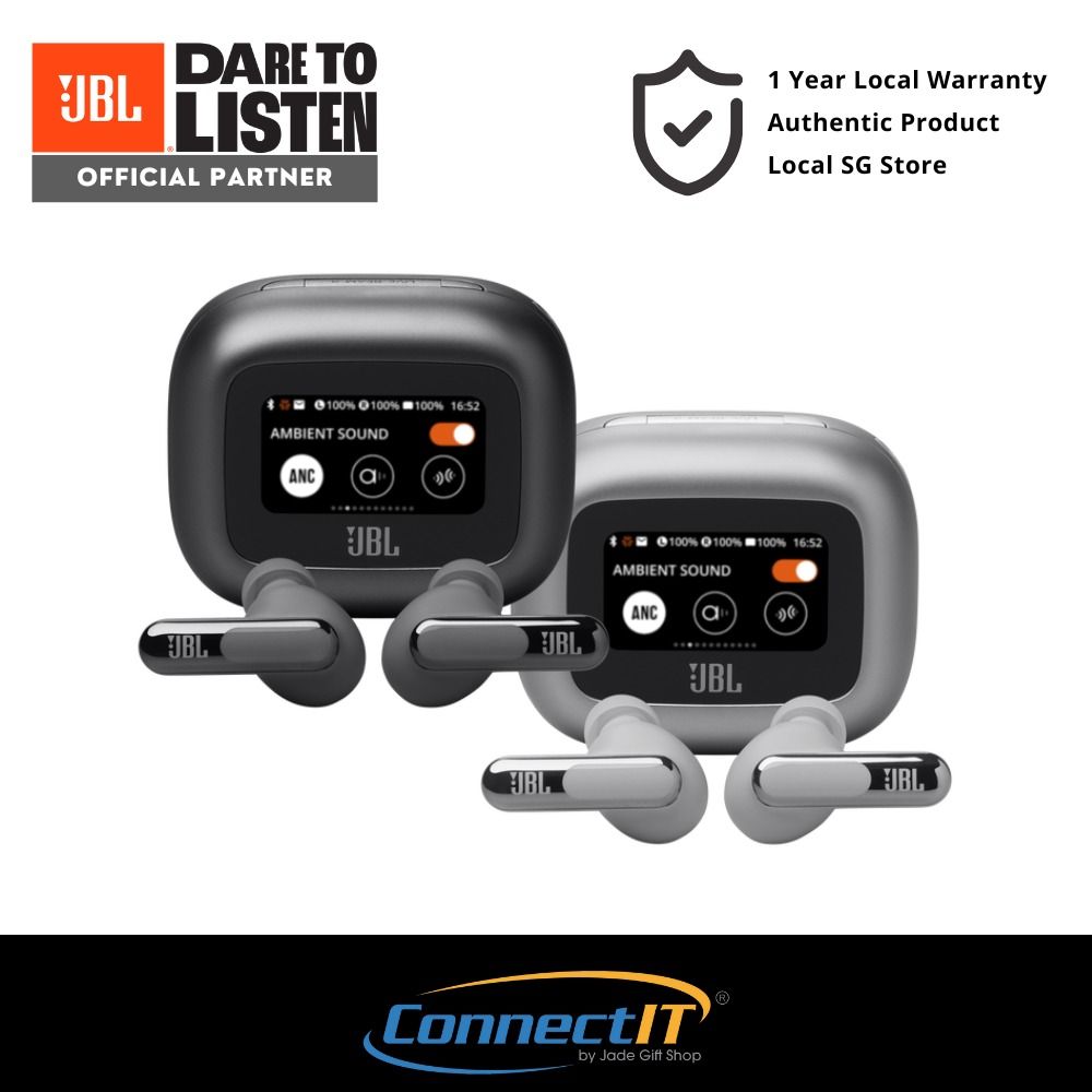 JBL Live Beam 3 True Wireless Bluetooth Adaptive Noise Cancelling ...