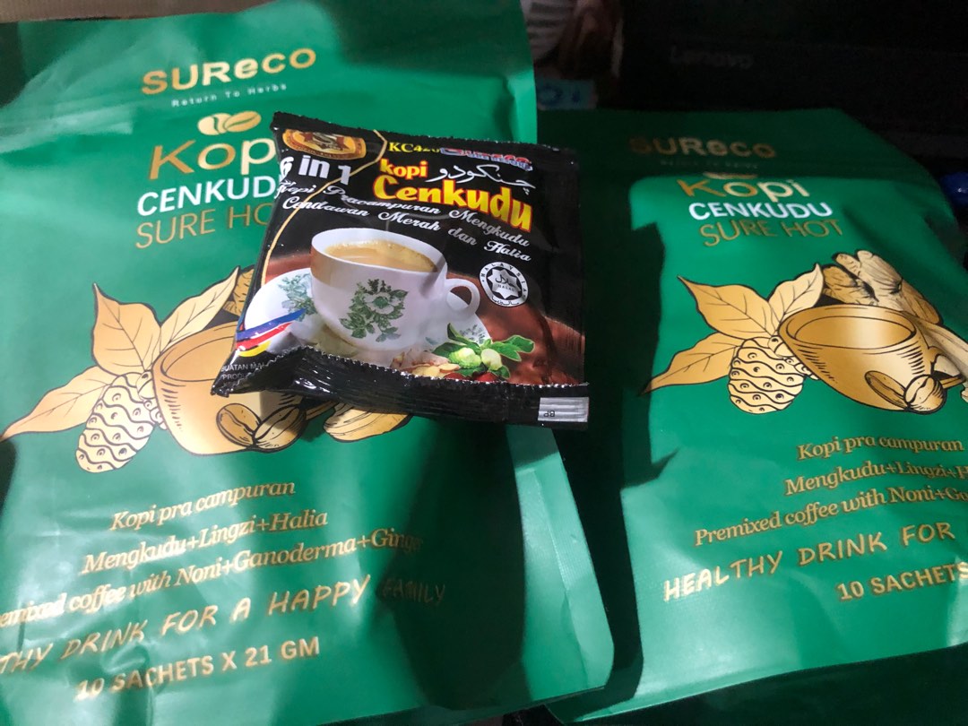 Kopi herba cengkudu cendawan merah, Food & Drinks, Other Food & Drinks ...