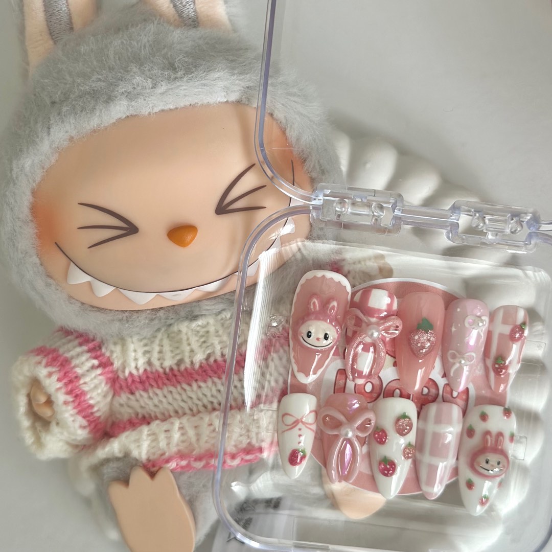 Labubu Press-On Nails by Loopy Nails, Beauty & Personal Care, Hands ...