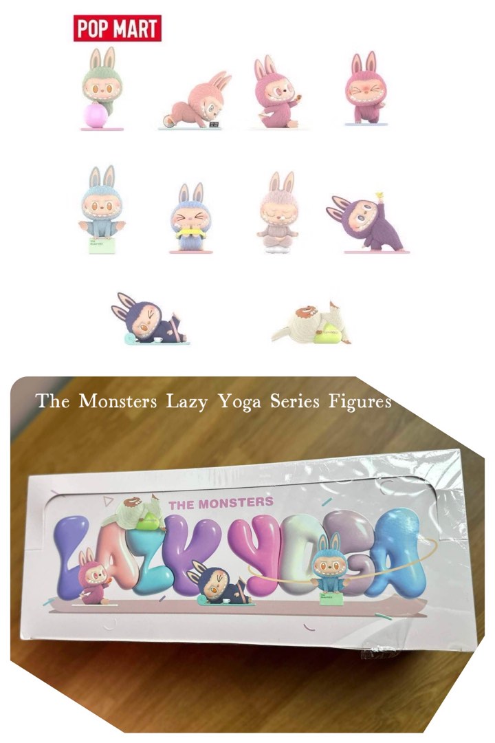POPMART Lazy Yoga Series Figures (The Monsters), Hobbies & Toys, Toys ...