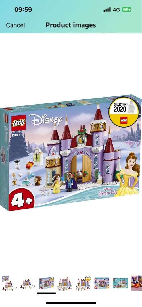 LEGO Disney Princess Building Kit 43180 Belle's Castle Winter ...