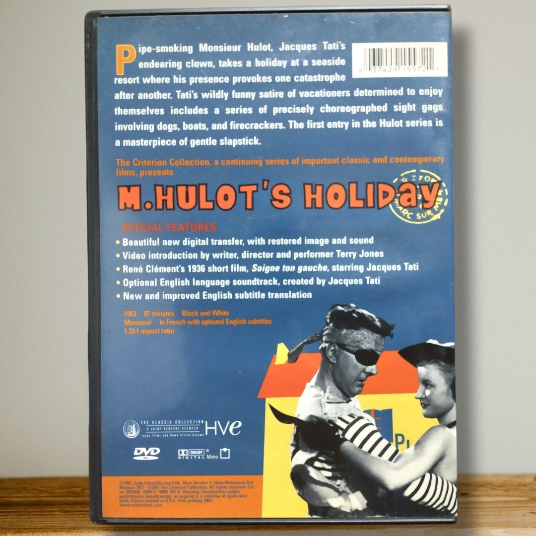 M. Hulot's Holiday - THE CRITERION COLLECTION DVD SPINE #110 - Dir ...