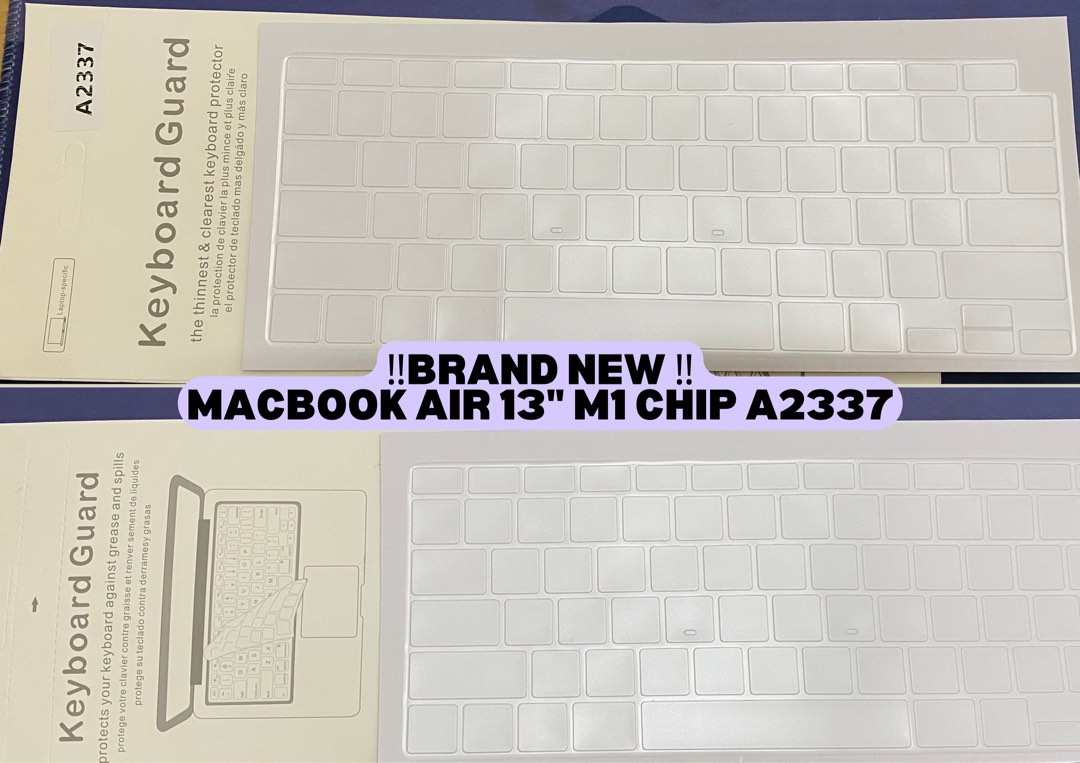 Macbook Air 13" M1 Chip A2337 Keyboard Cover, Computers & Tech, Laptops ...