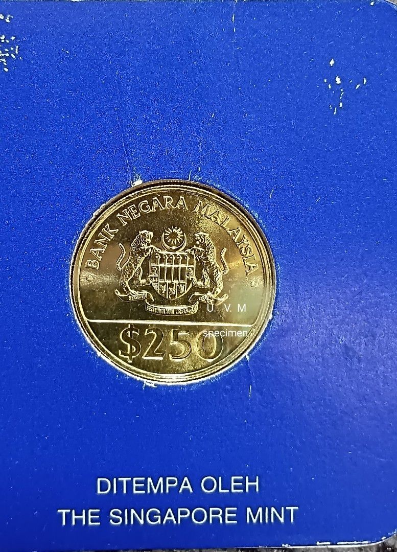 Malaysia Gold Coin M$250 of 30th Anniversary of Merdeka 1957-1987 ...