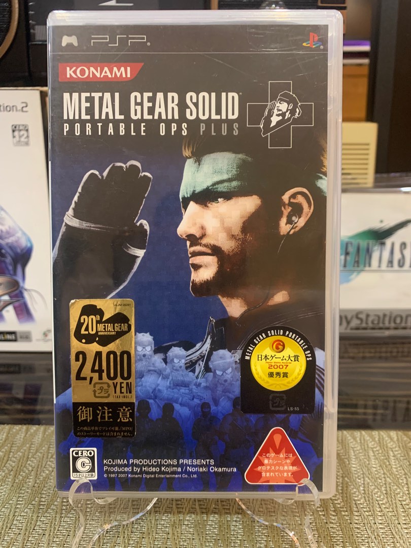 Metal Gear Solid Portable Ops Plus KONAMI PSP Japanese, Video Gaming ...