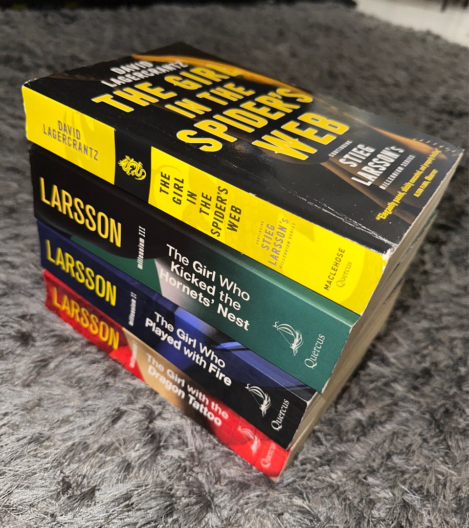 Millenium Series Stieg Larsson Book 1-4 The Girl with the Dragon Tattoo ...