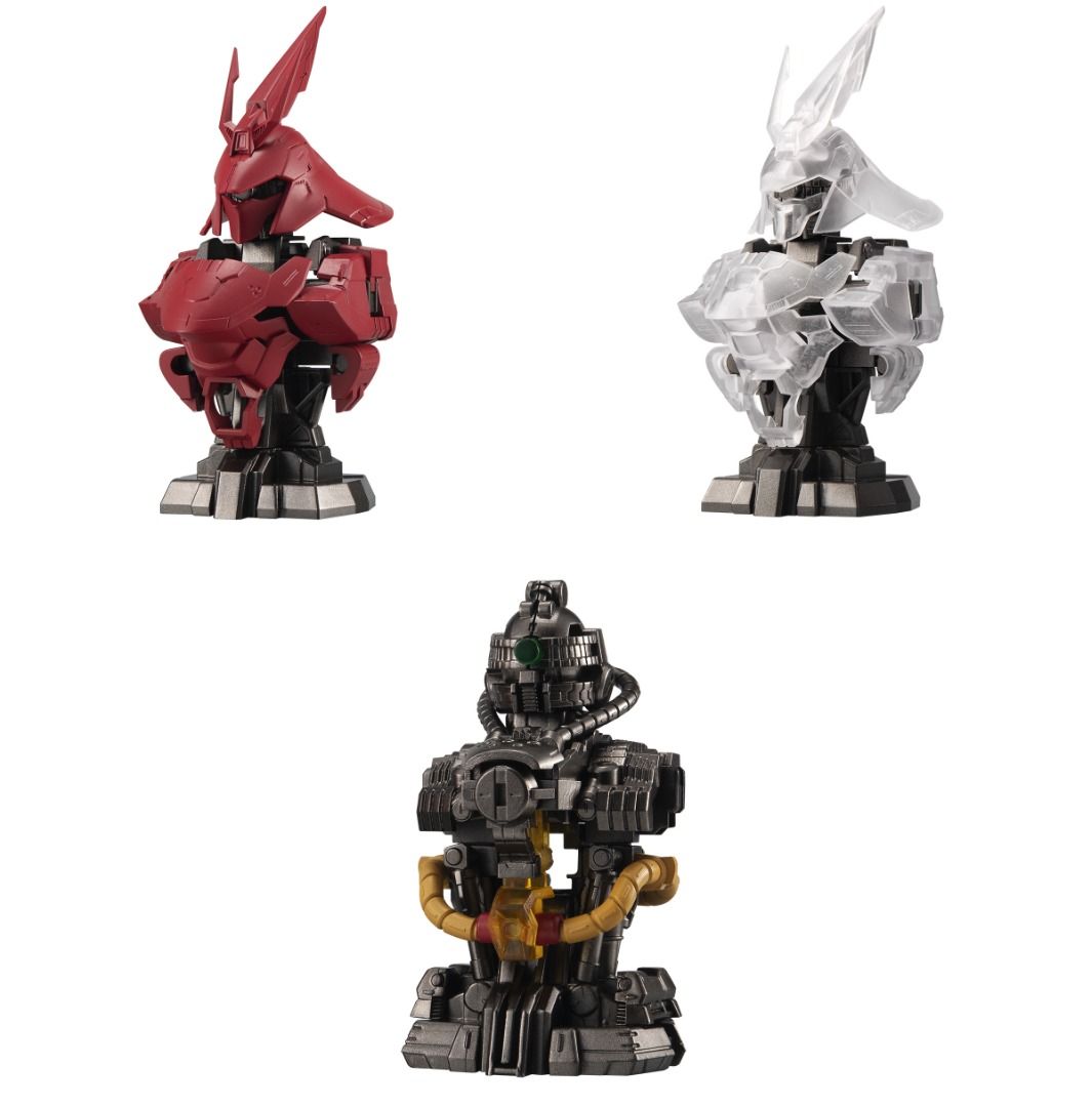 Mobile Suit Gundam MS Mechanical Bust 07 MSN 04 Sazabi Set of 3 (opened ...