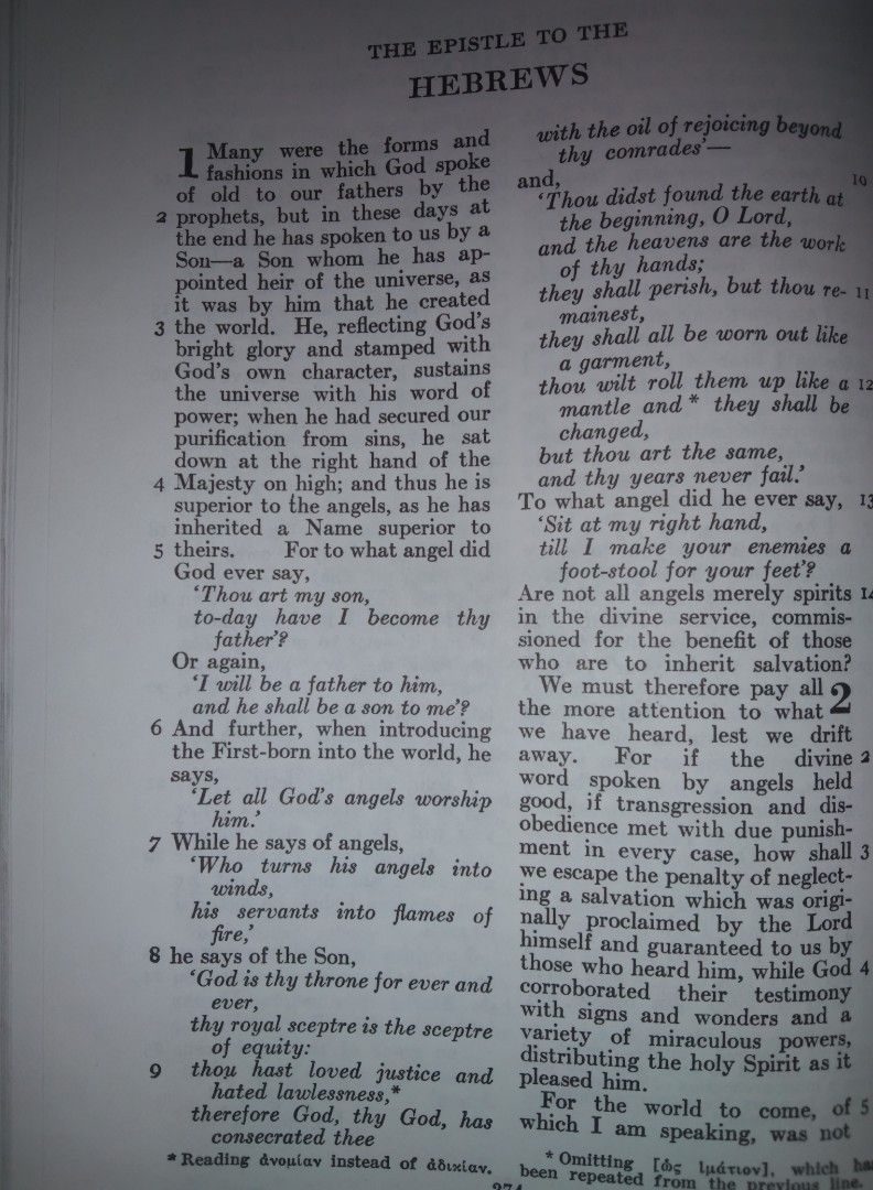 MOFFATT BIBLE, The Bible, James Moffatt Translation with Concordance ...