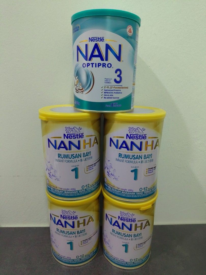Nestle NAN HA Step 1 (0-12 month) & Nestle NAN Optipro Step 3, Babies ...