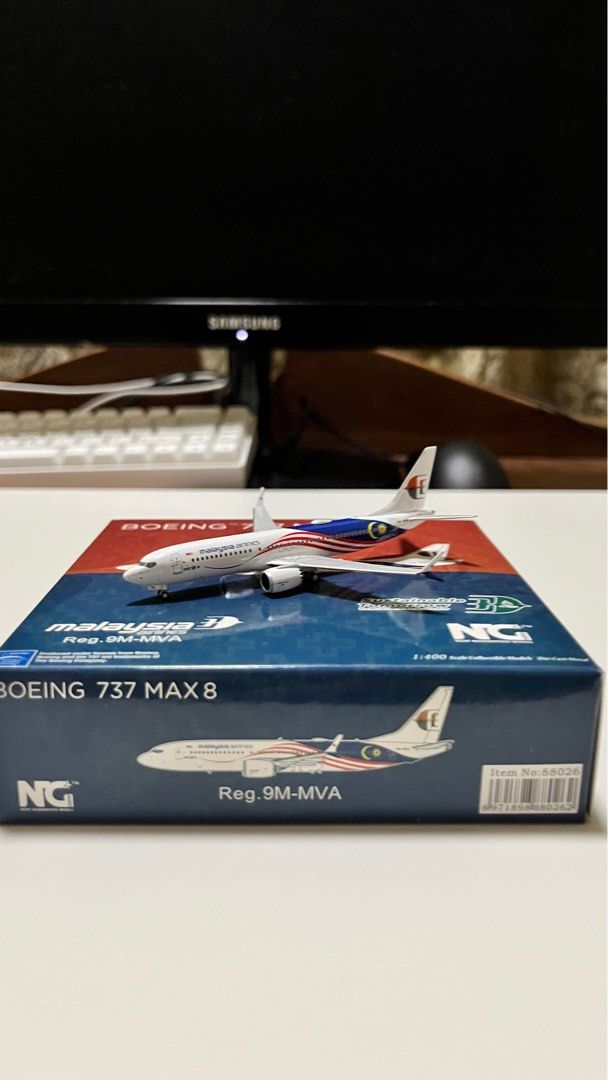 Ng Models 1:400 Malaysia Airlines 737 MAX 8 9M-MVA, Hobbies & Toys ...