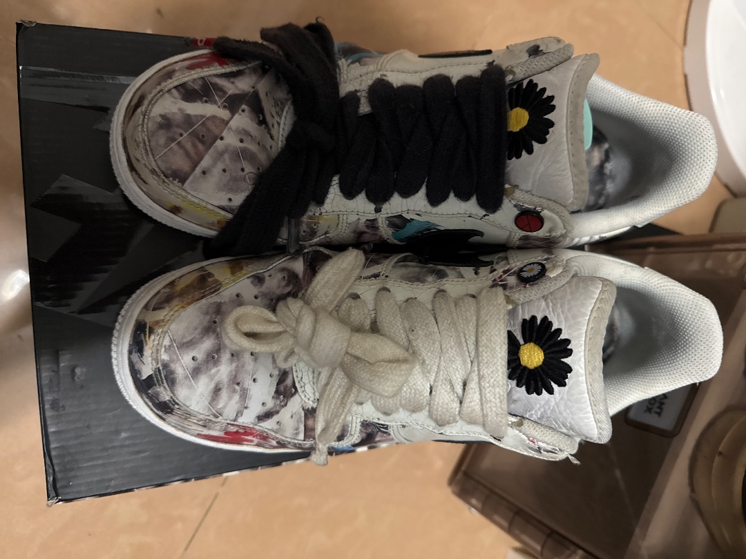 Nike Air Force 1 G-Dragon Peaceminusone Para-Noise 1.0 af1 gd, 男裝, 鞋, 波 ...