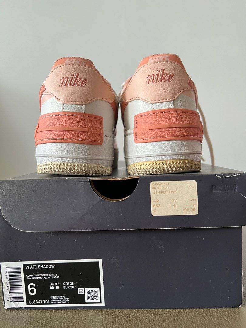 Nike Air Force 1 Shadow Pink Quartz Women s Fashion Footwear Sneakers on Carousell