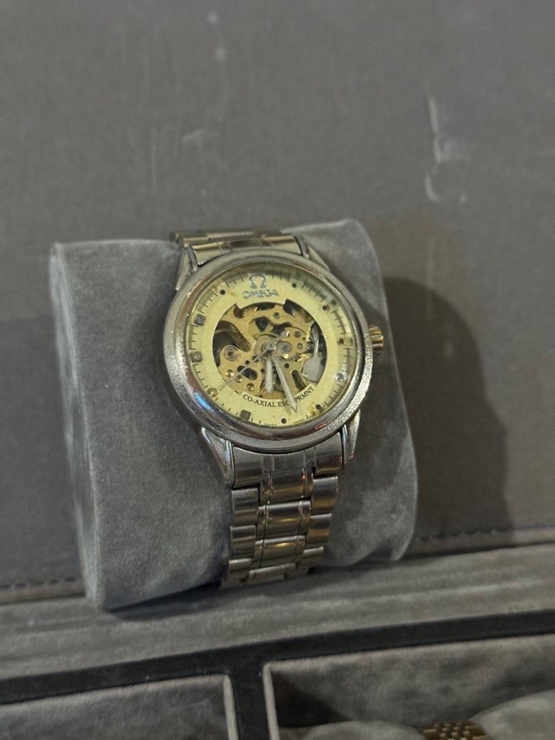 Omega seamaster swatch automatic, Fesyen Pria, Jam Tangan di Carousell