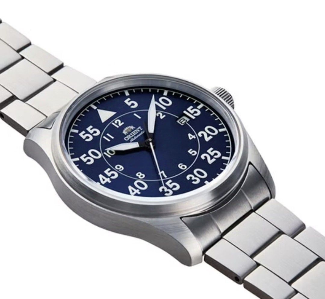 ORIENT Automatic Military Pilot 42MM Watch RA-AC0H01L Blue Dial, Men's ...