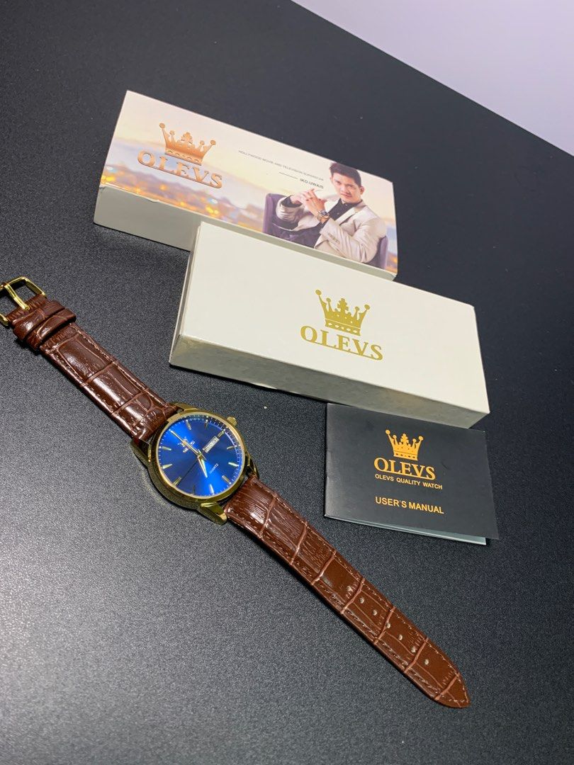 Original Olevs Crystal, Men's Fashion, Watches & Accessories, Watches ...