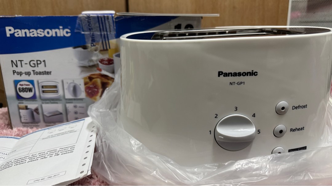 Panasonic Pop-up Toaster (NT-GP1), TV & Home Appliances, Kitchen ...
