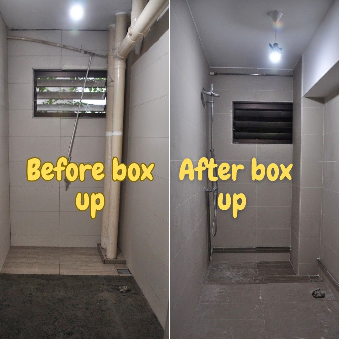 Pipe box up|Toilet pipe box up|Kitchen pipe box up|Small gas pipe box ...