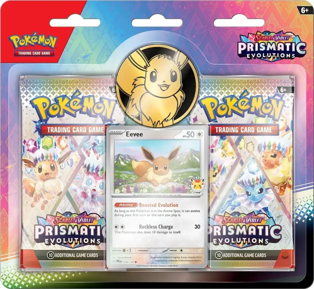 (P.O) Pokemon TCG: SV8.5 Prismatic Evolutions 2-Pack Blister, Hobbies & Toys, Toys & Games on ...