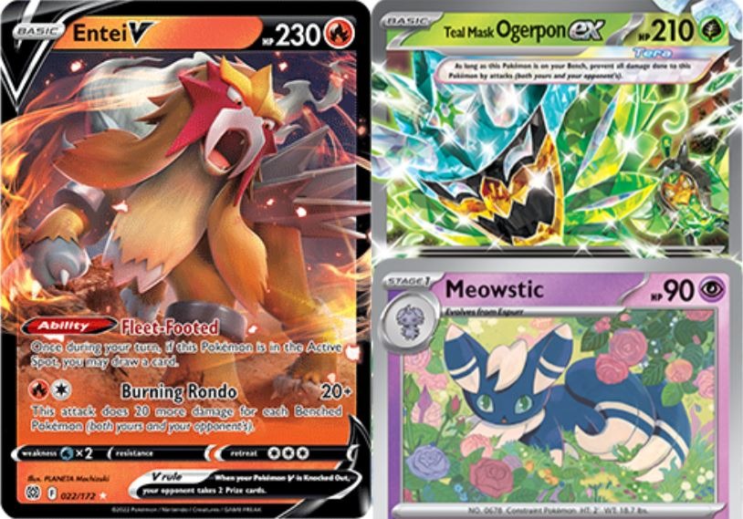 [F Block Deck] Pokemon TCG Entei V Teal Mask Ogerpon ex Deck with ...