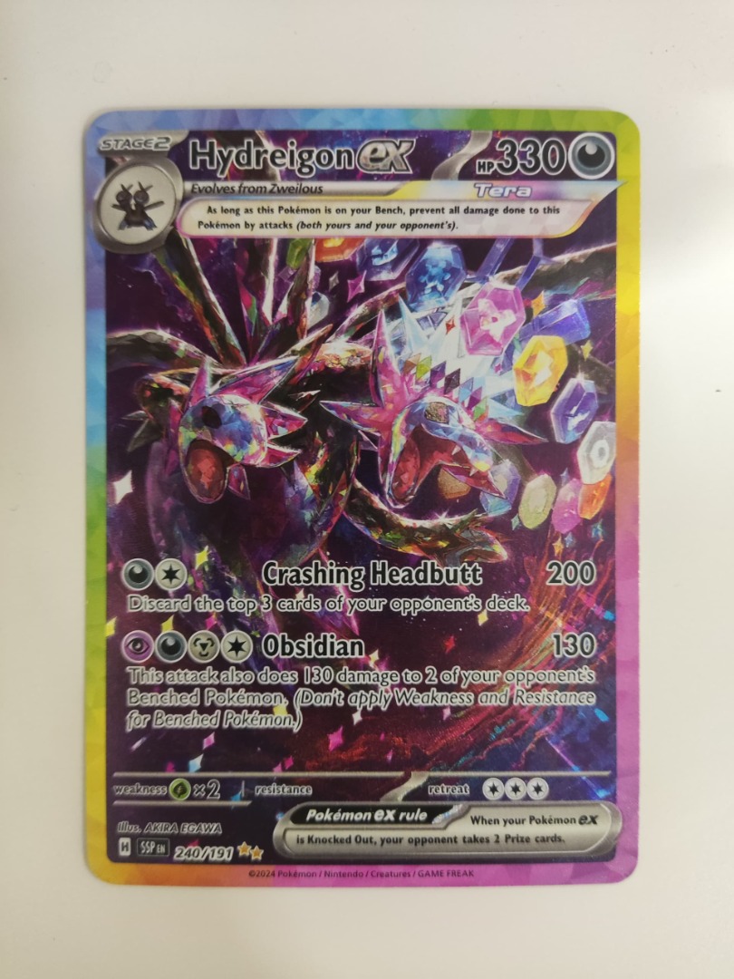 Pokemon TCG Surging Sparks-240/191 Special Illustration Rare Hydreigon ...