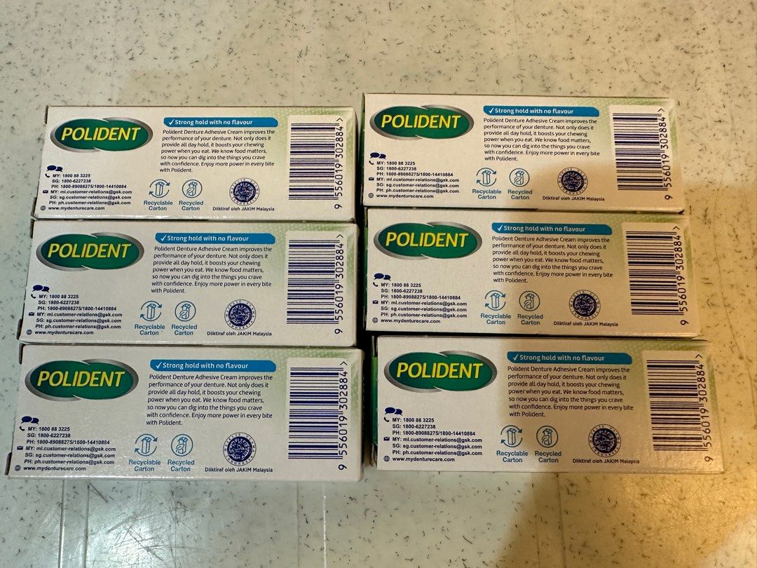 POLIDENT Denture Adhesive Cream (sample size), Beauty & Personal Care ...