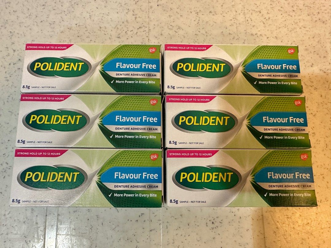 POLIDENT Denture Adhesive Cream (sample size), Beauty & Personal Care ...