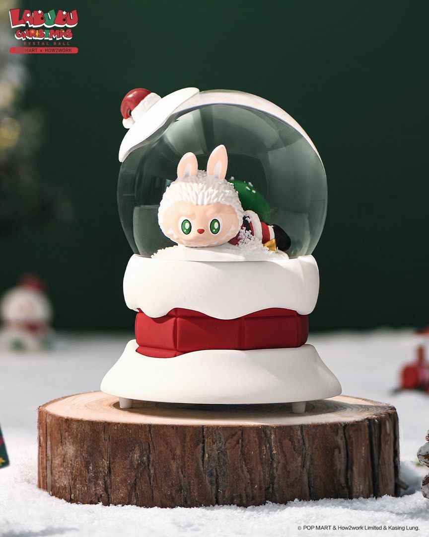 POP MART Labubu Christmas Series - Crystal Ball, Furniture & Home ...