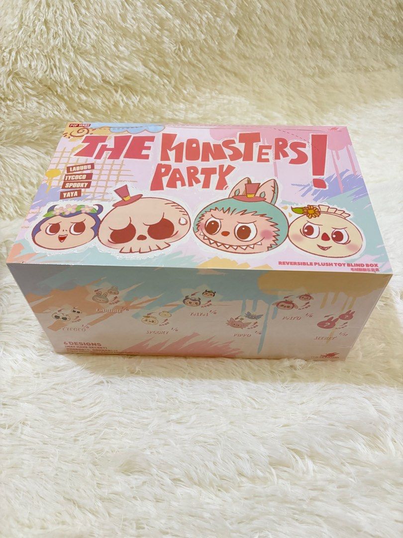 THE MONSTERS Party Series-Reversible Plush Toy Blind Box and Sealed Set ...