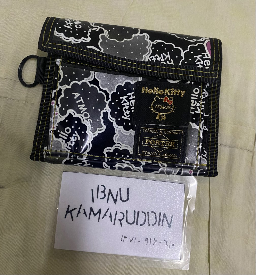 Porter X Atmos X Hello Kitty Wallet, Men's Fashion, Bags, Belt bags ...