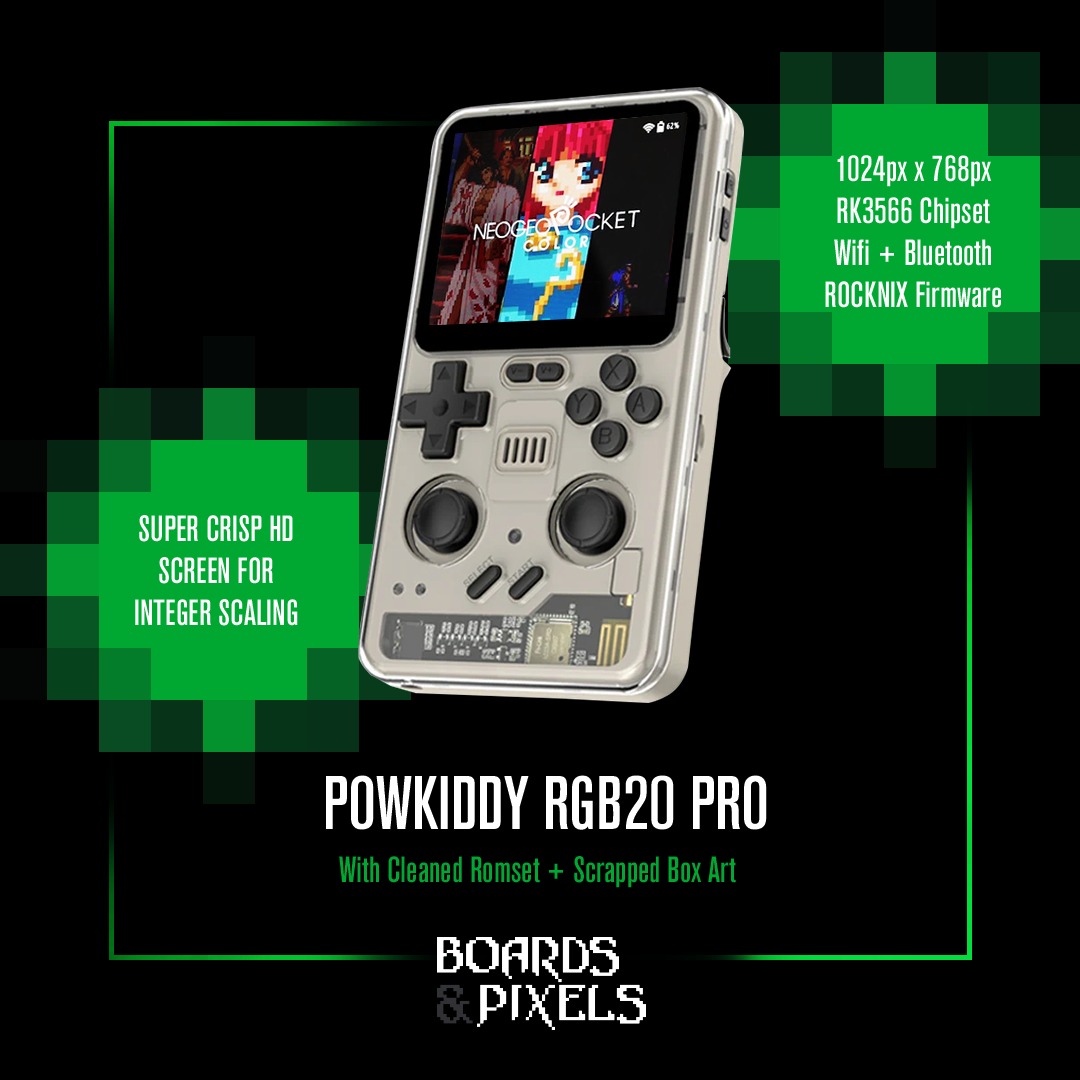 Powkiddy RGB20 Pro 3.2 Inch HD IPS Panel RK3566 Retro Handheld With ...