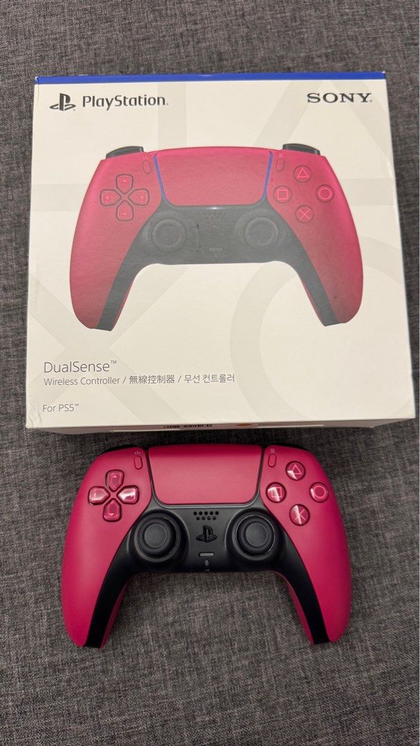 PS5 Dualsense Volcanic Red MY set, Video Gaming, Gaming Accessories ...