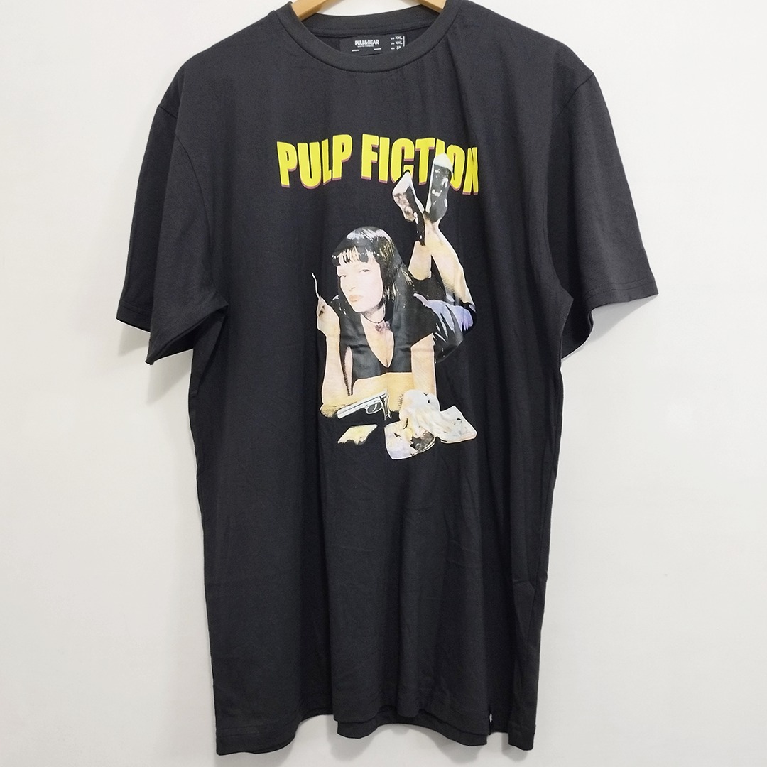 Pulp Fiction T-shirt - Retro Movie Collectible Merch - Black, Men's ...