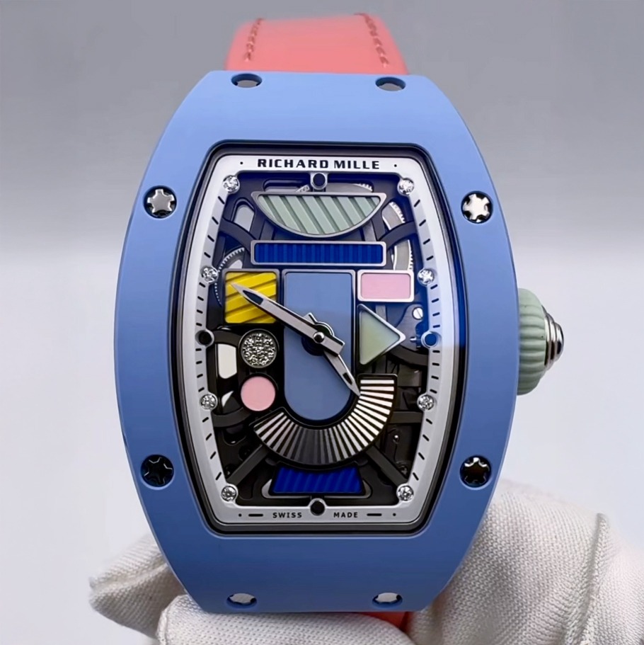 Richard Mille RM 07-01 Coloured Ceramics Powder Blue Automatic Winding ...