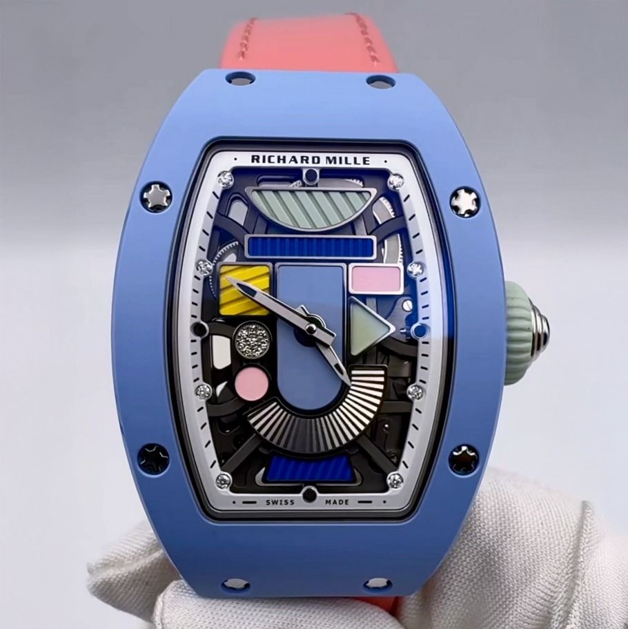 Richard Mille RM 07-01 Coloured Ceramics Powder Blue Automatic Winding, 名牌, 手錶 - Carousell