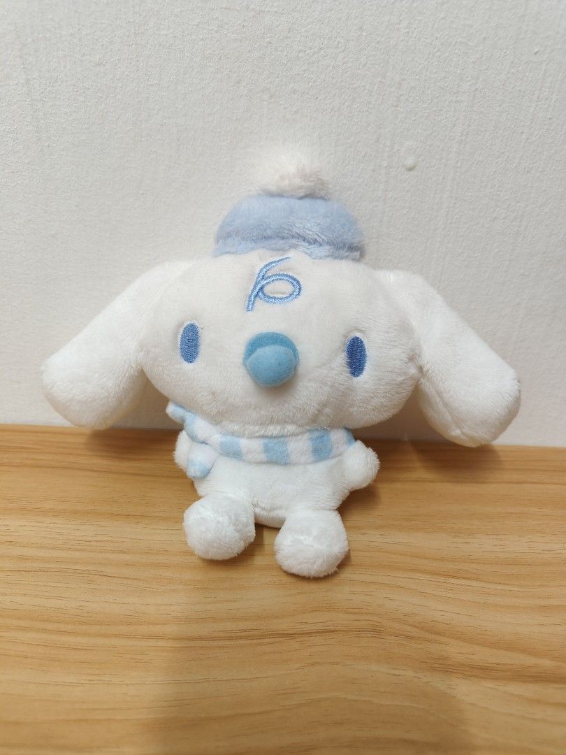 Sanrio Cinnamoroll Milk Plush Soft Stuffed Toy Doll Baby White Winter Muffler, Hobbies & Toys ...