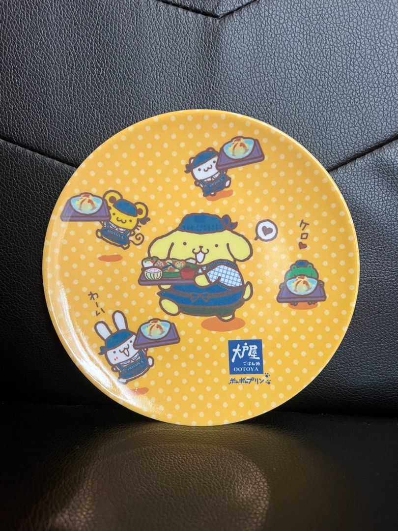 Sanrio Pompompurin x Otoya Sushi Melamine Resin Plate (16cm), Furniture ...