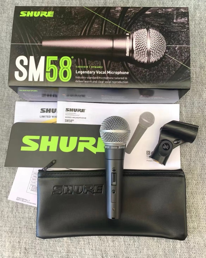 Shure SM58S Dynamic Vocal Microphone#Switch version, Audio, Microphones on Carousell