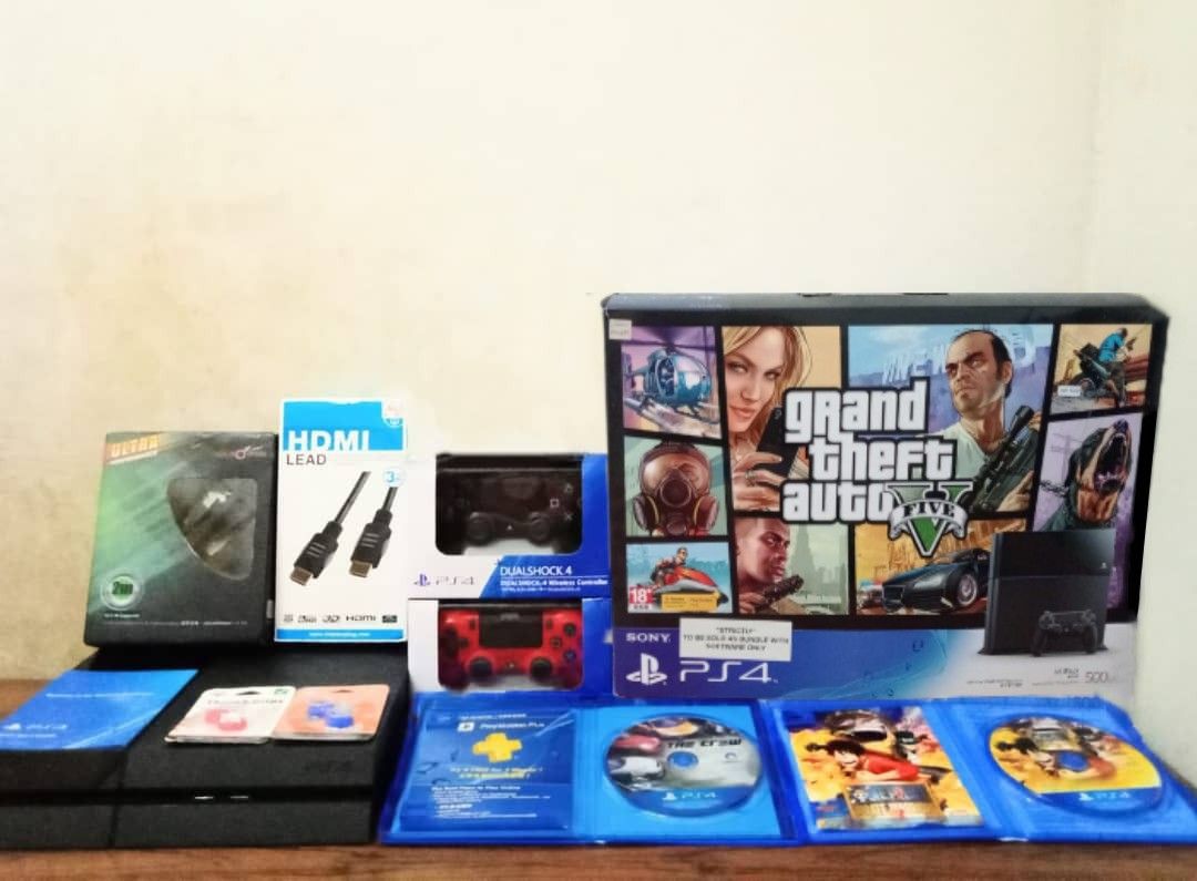 Sony PS4 + 190 Games Digital (Full Game Edition) Fully Working Set ...