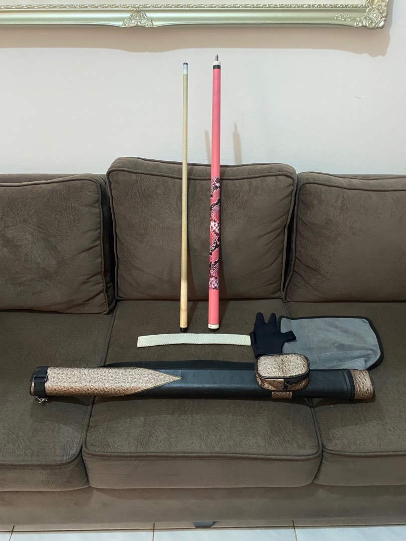 Stick Billiard Cuppa Pink Rage RGS5 Pool Cue Stick, Olah Raga ...