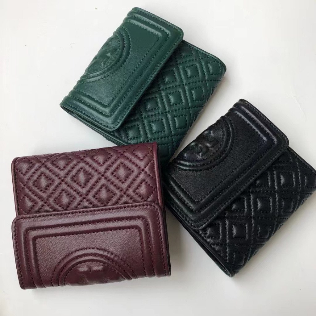 TB Fleming Sheepskin triple fold Women wallet, Luxury, Bags & Wallets ...