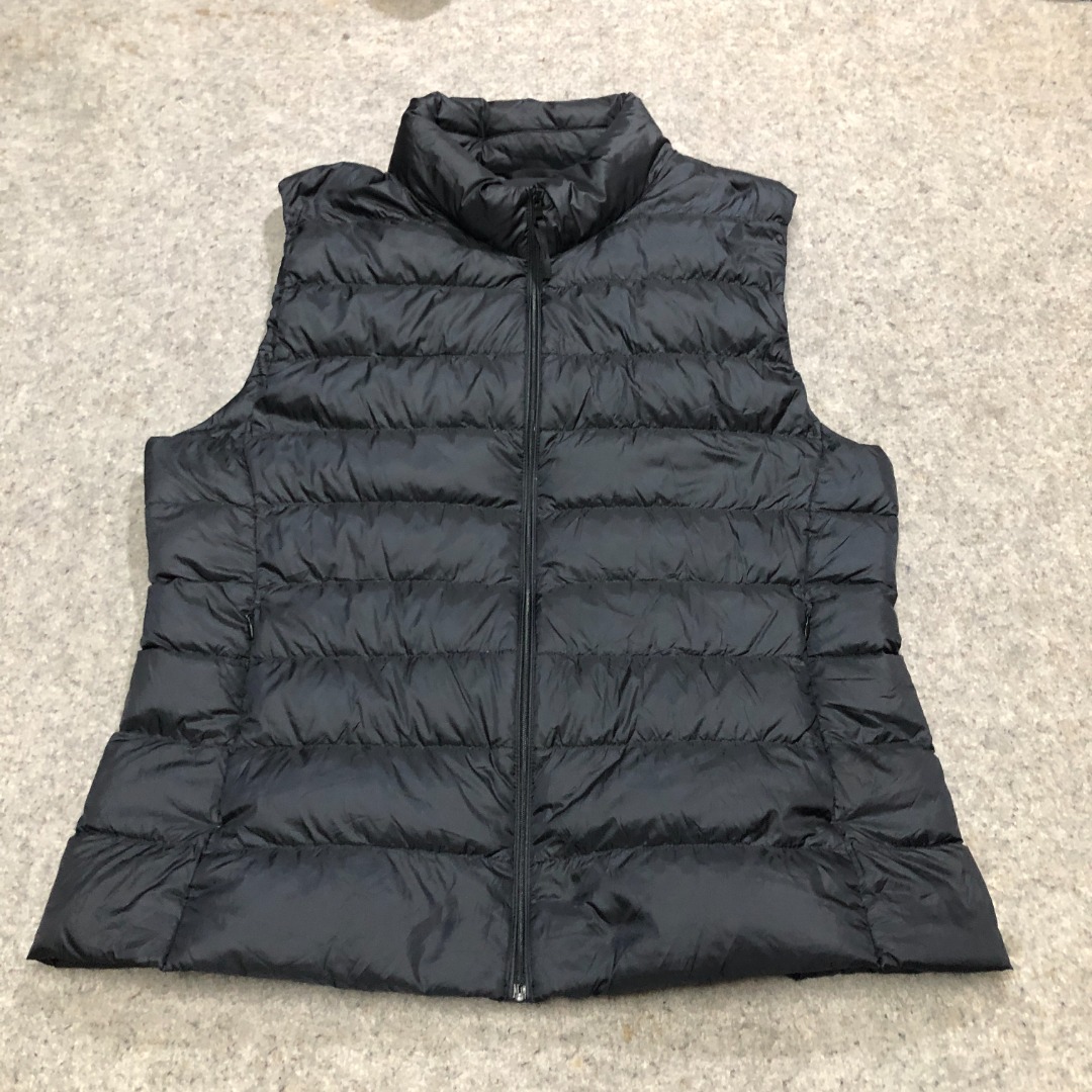 UNIQLO Ultra Light Black Puffer Puff Winter Snow Gilet Vest Size XXL ...
