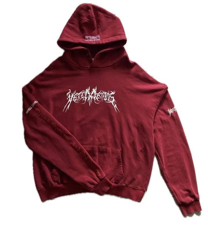 vetements tfd hoodie red, not undercover, number nine, chrome hearts ...