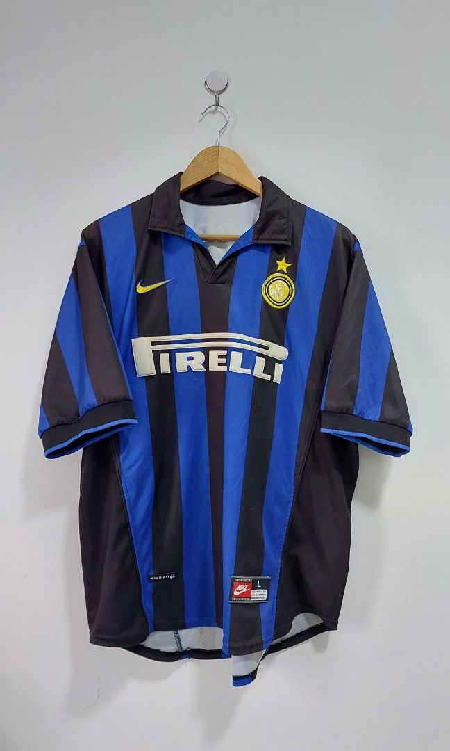 VINTAGE 98/99 INTER MILAN FIRELLI FOOTBALL NIKE JERSEY, Men's Fashion ...