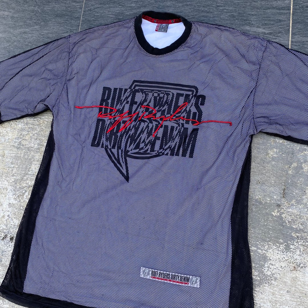 Vintage Ruff Ryders Dmx Jersey Y2K Baggy Jeans Tee Jnco, Men's Fashion ...