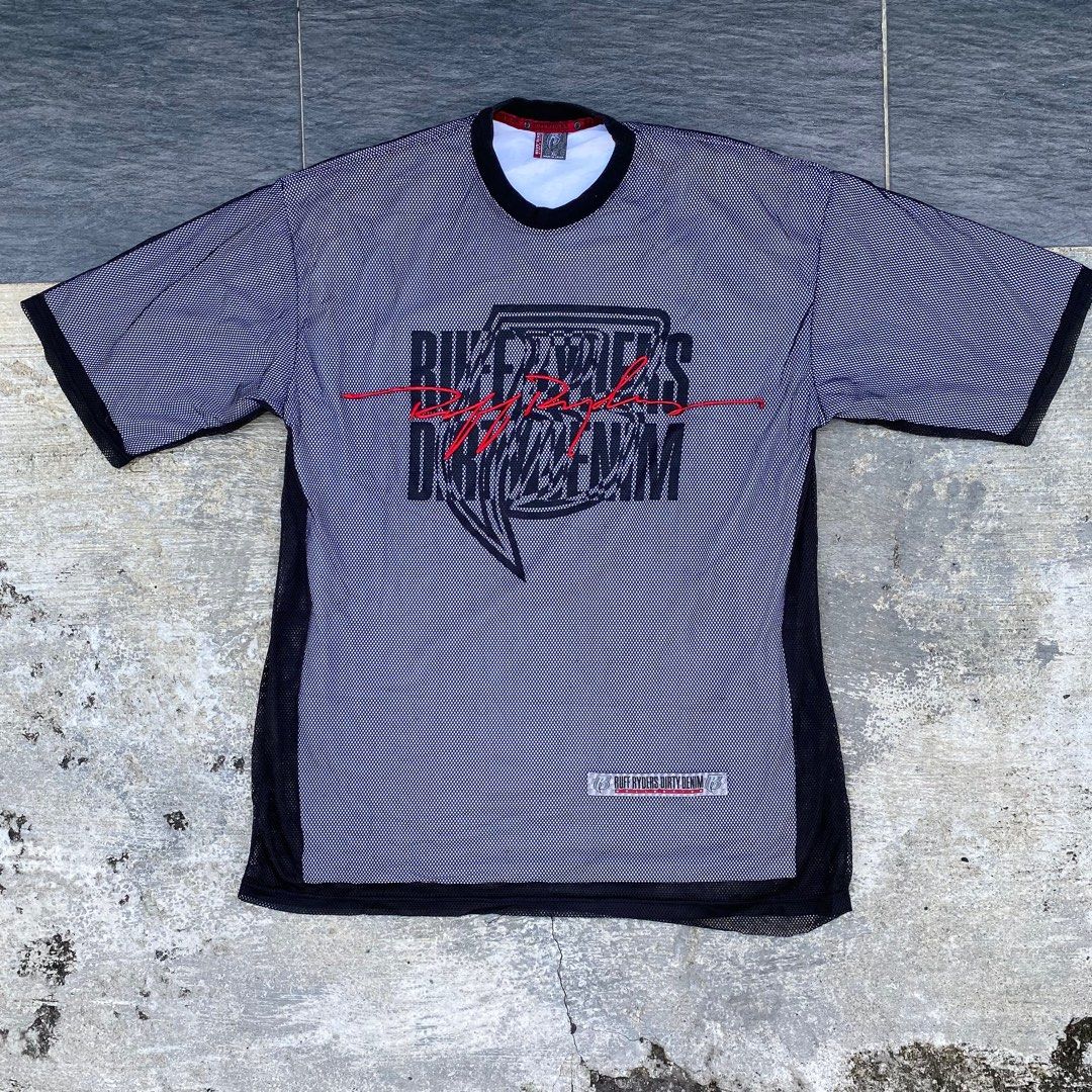 Vintage Ruff Ryders Dmx Jersey Y2K Baggy Jeans Tee Jnco, Men's Fashion ...