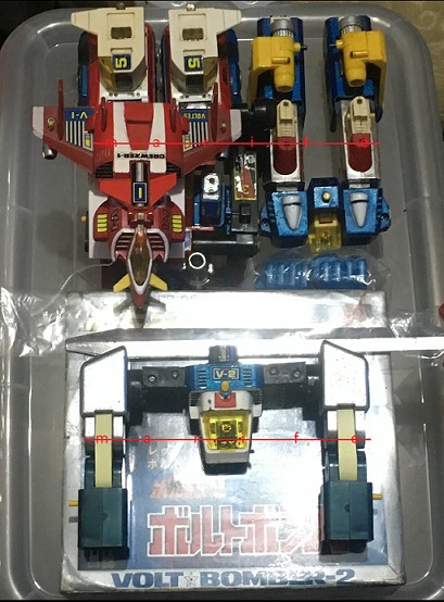 Voltes V with box 1977 genuine part's & accessories Y&k popy japan ...
