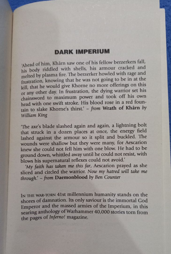 WH40K Dark Imperium Anthology by Marc Gascoigne and Andy Jones ...