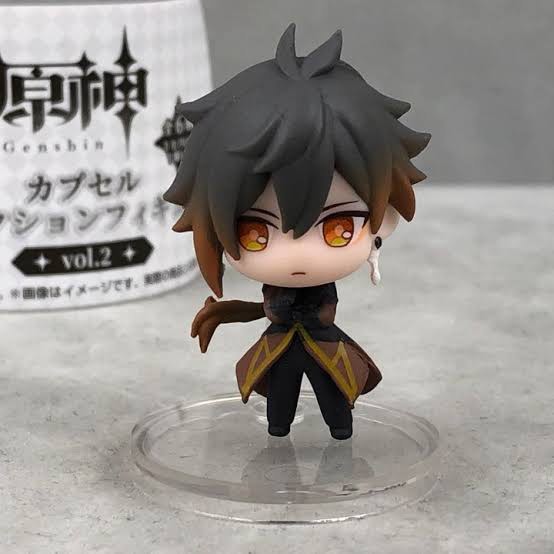 ZHONGLI Official on hand genshin impact bushiroad capsule figure ...
